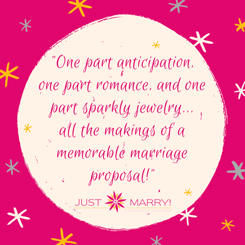 Planning the Perfect Proposal - Just Marry!
