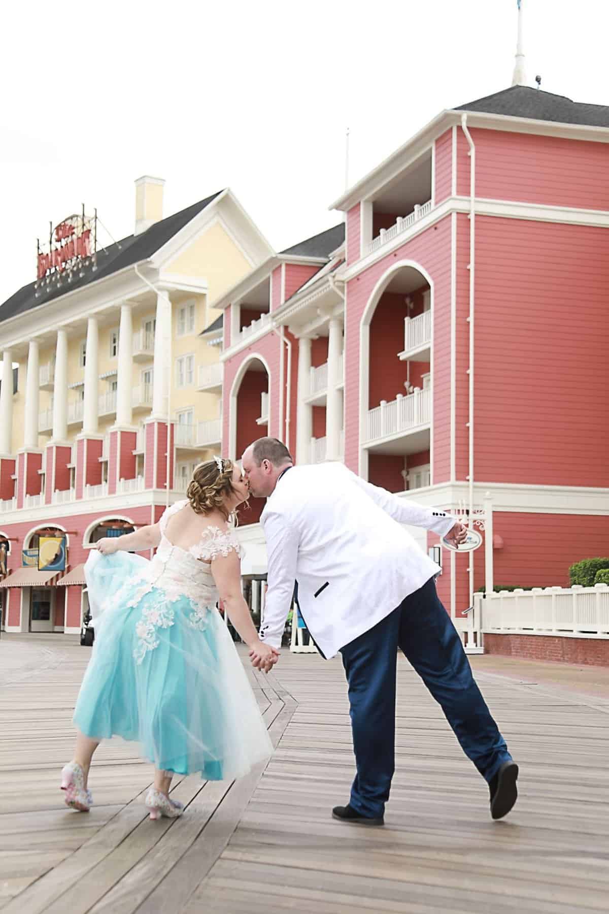 Aqua Blue Wedding Dress | The Swan Wedding of Laura and Craig - Just Marry!