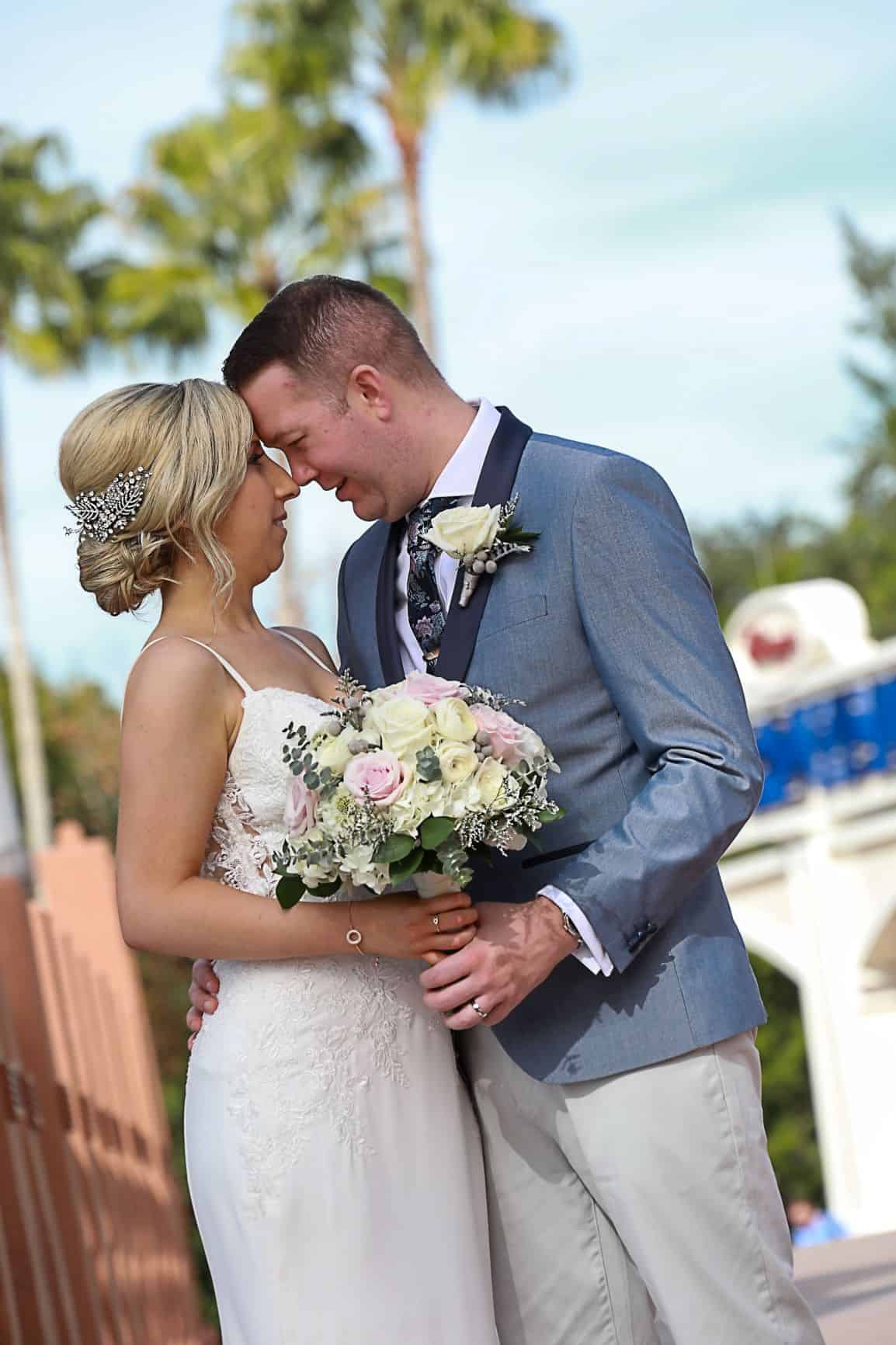 Beach Wedding Ceremony | The WDW Swan Wedding of Rachel and Matt - Just ...