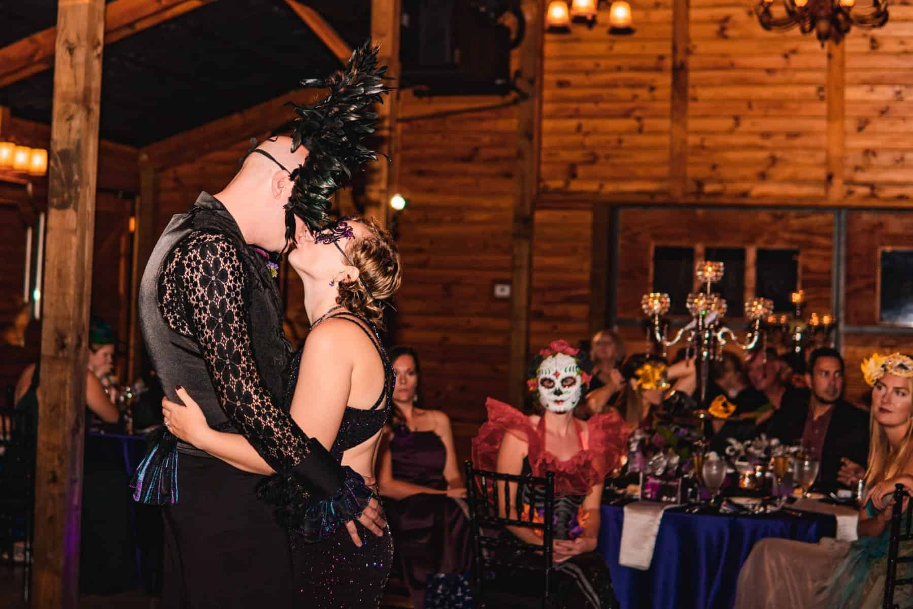 Beautiful Masquerade Wedding | Michelle and Marc at BLB Hacienda - Just ...