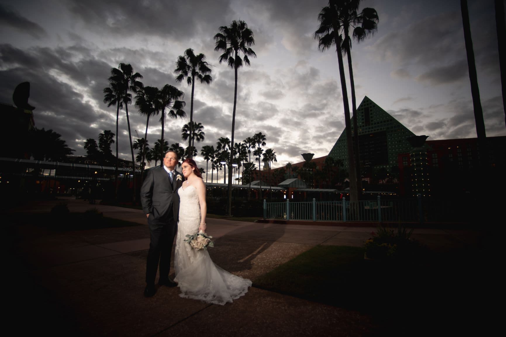 Disney Wedding Theme | Erica and Kris at the WDW Swan and Dolphin ...