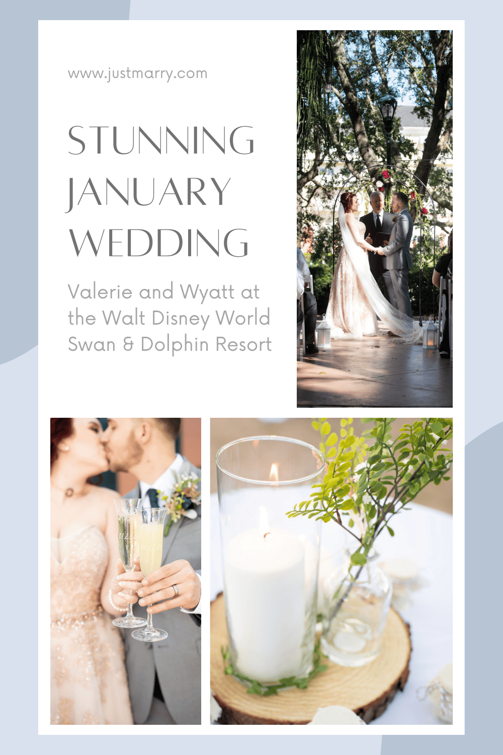 Unforgettable January Wedding | Valerie and Wyatt at the WDW Swan and ...