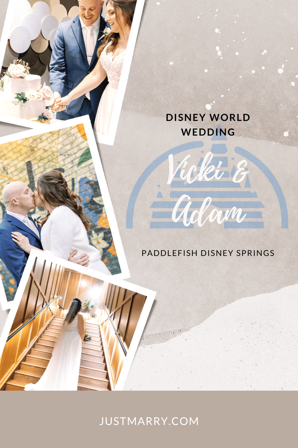 Romantic Disney World Wedding | Vicki and Adam at Paddlefish Disney ...