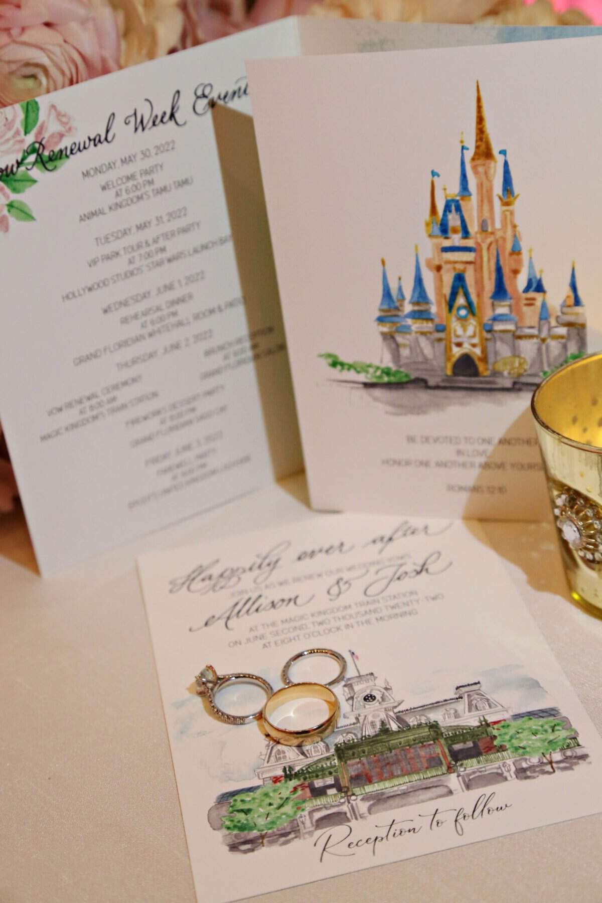 Disney Vow Renewal | Allison and Josh at WDW Magic Kingdom - Just Marry!