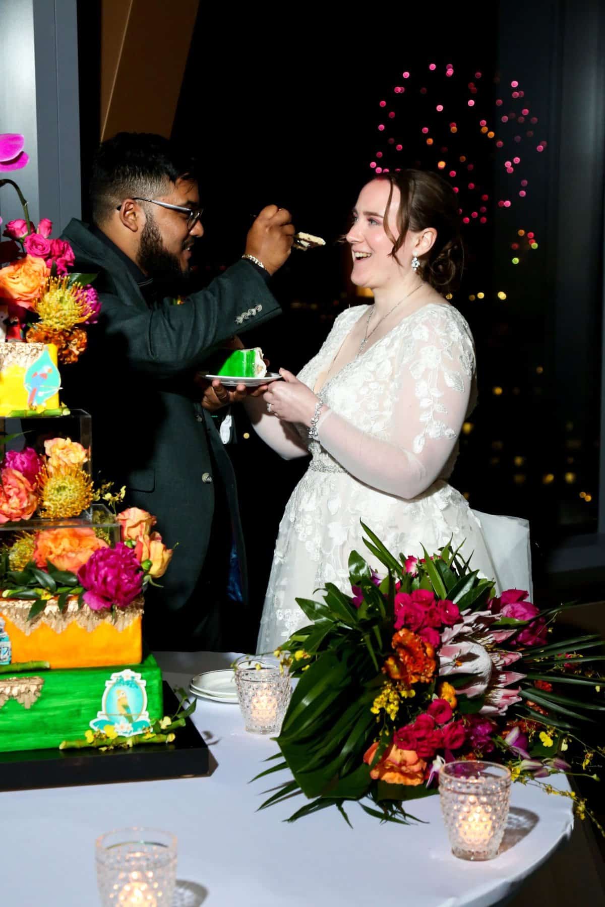 Multicultural Wedding | Amanda and Rajkumar at the WDW Swan Resort ...