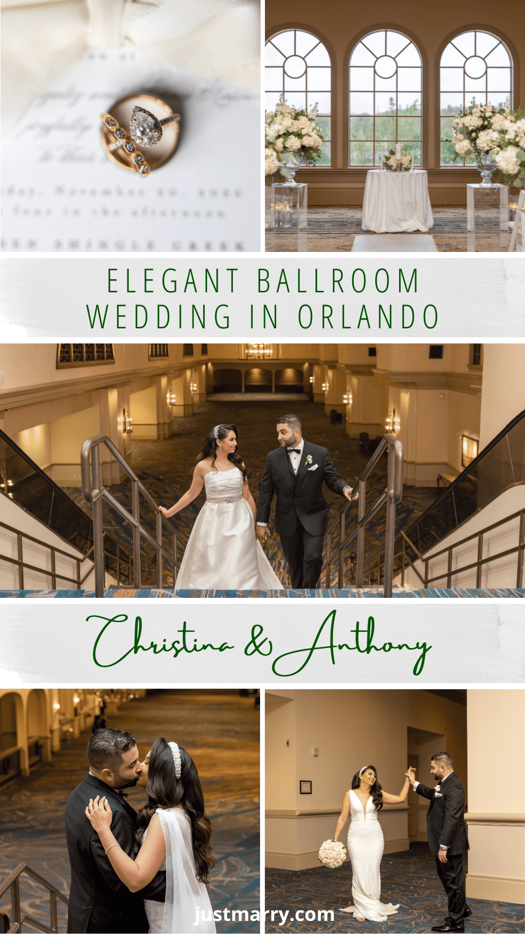 Stunning Ballroom Wedding | Christina and Anthony at Rosen Shingle ...