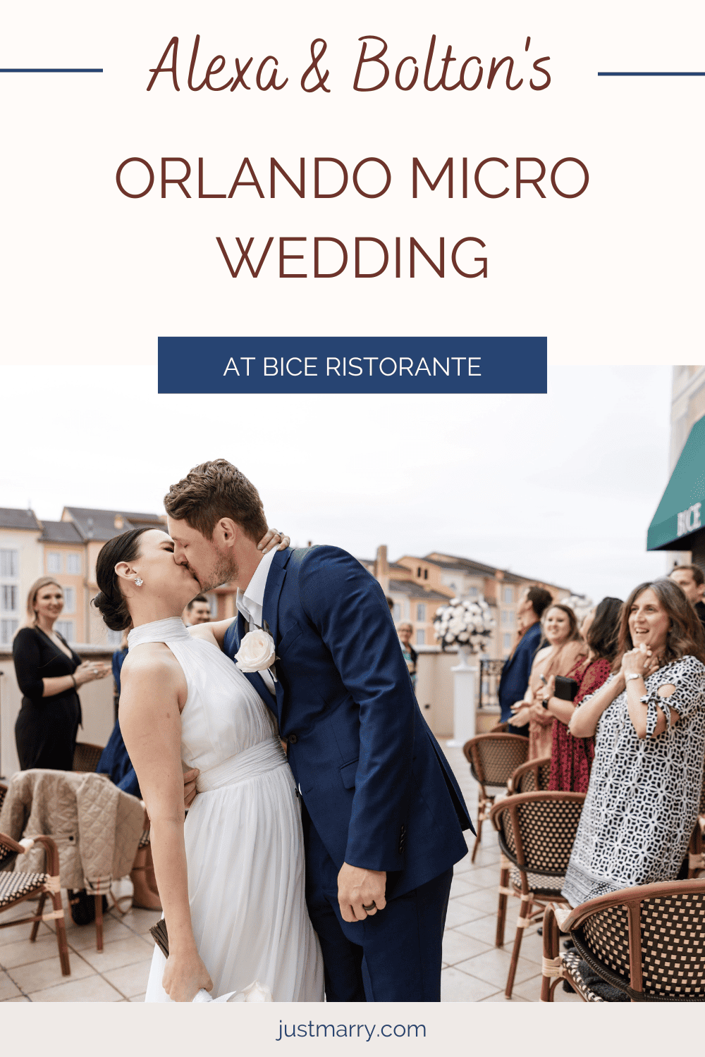 Orlando Micro Wedding | Alexa and Bolton at BiCE Ristorante - Just Marry!