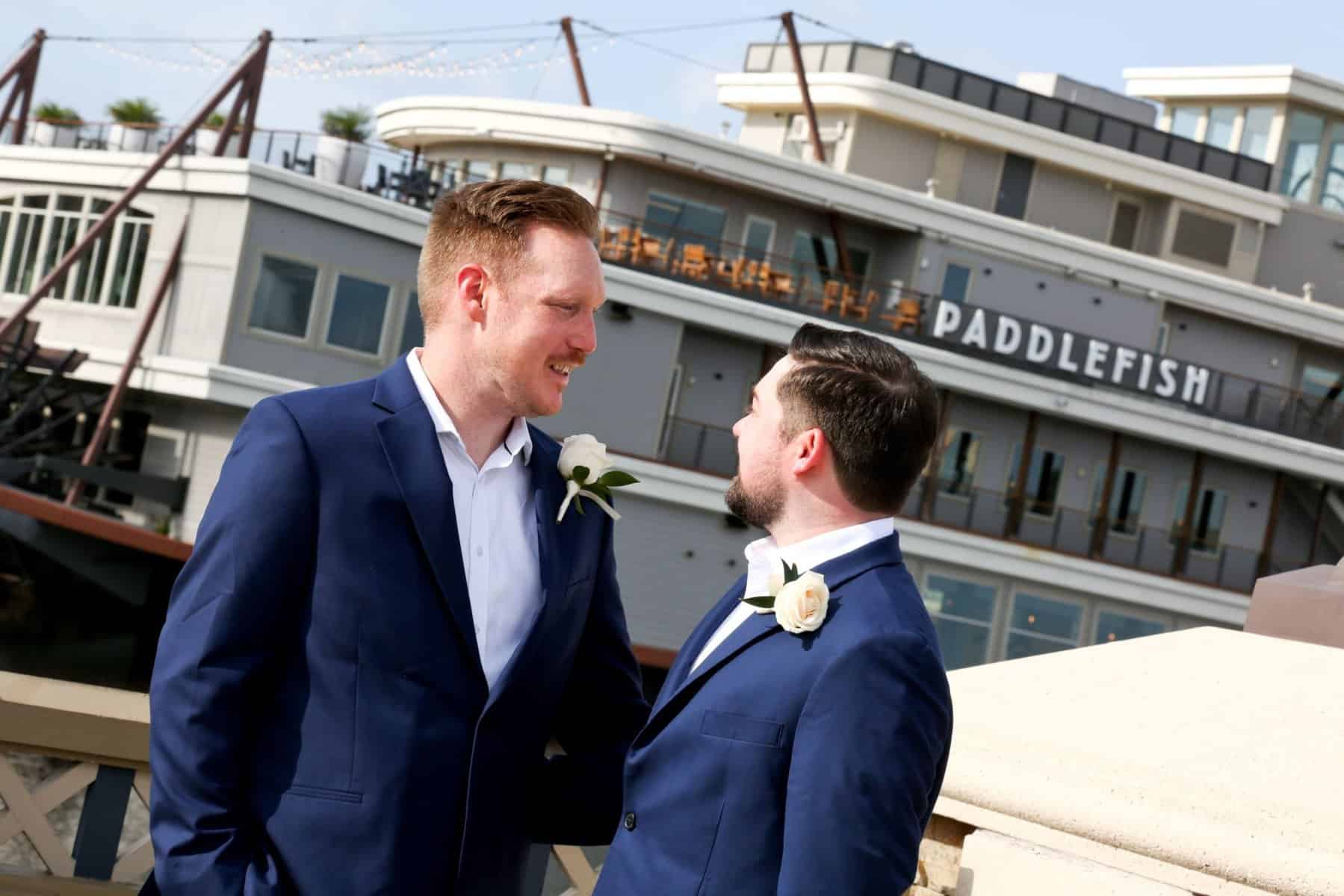 Disney Destination Wedding | Dylan and Andrew at Paddlefish Disney ...