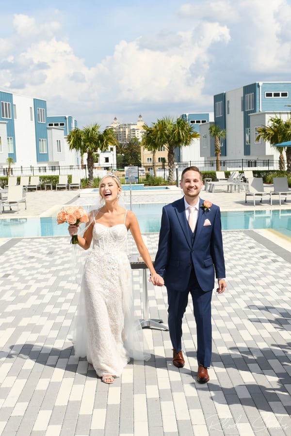 Pool Wedding Venue | Taylor and Aaron at Rentyl Resorts - Just Marry!