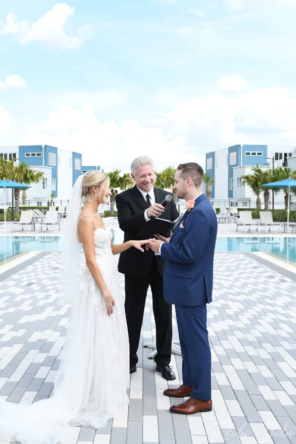 Pool Wedding Venue | Taylor and Aaron at Rentyl Resorts - Just Marry!