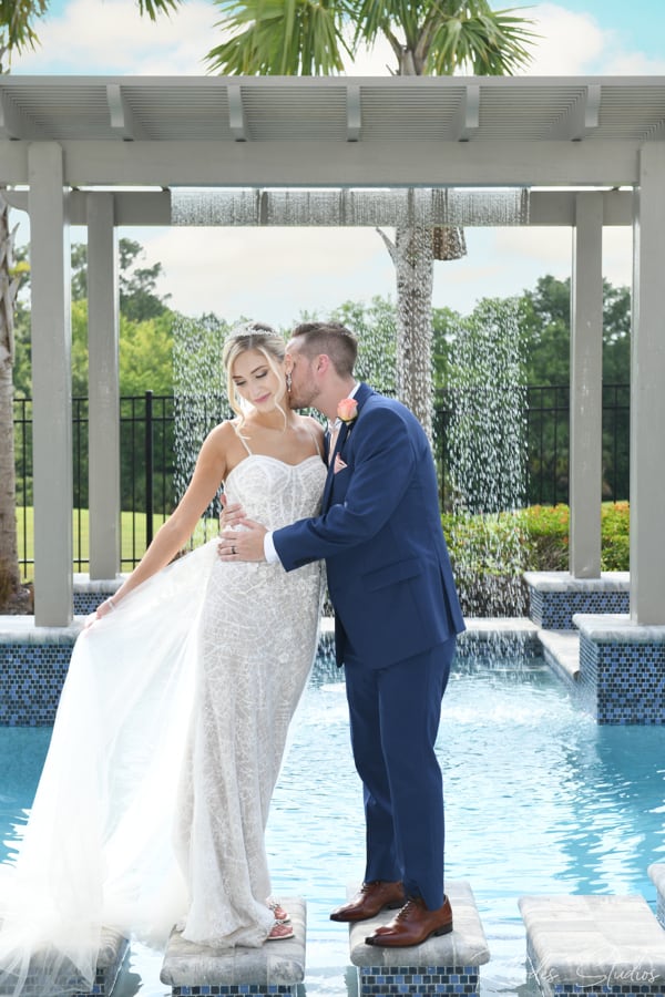 Pool Wedding Venue | Taylor and Aaron at Rentyl Resorts - Just Marry!
