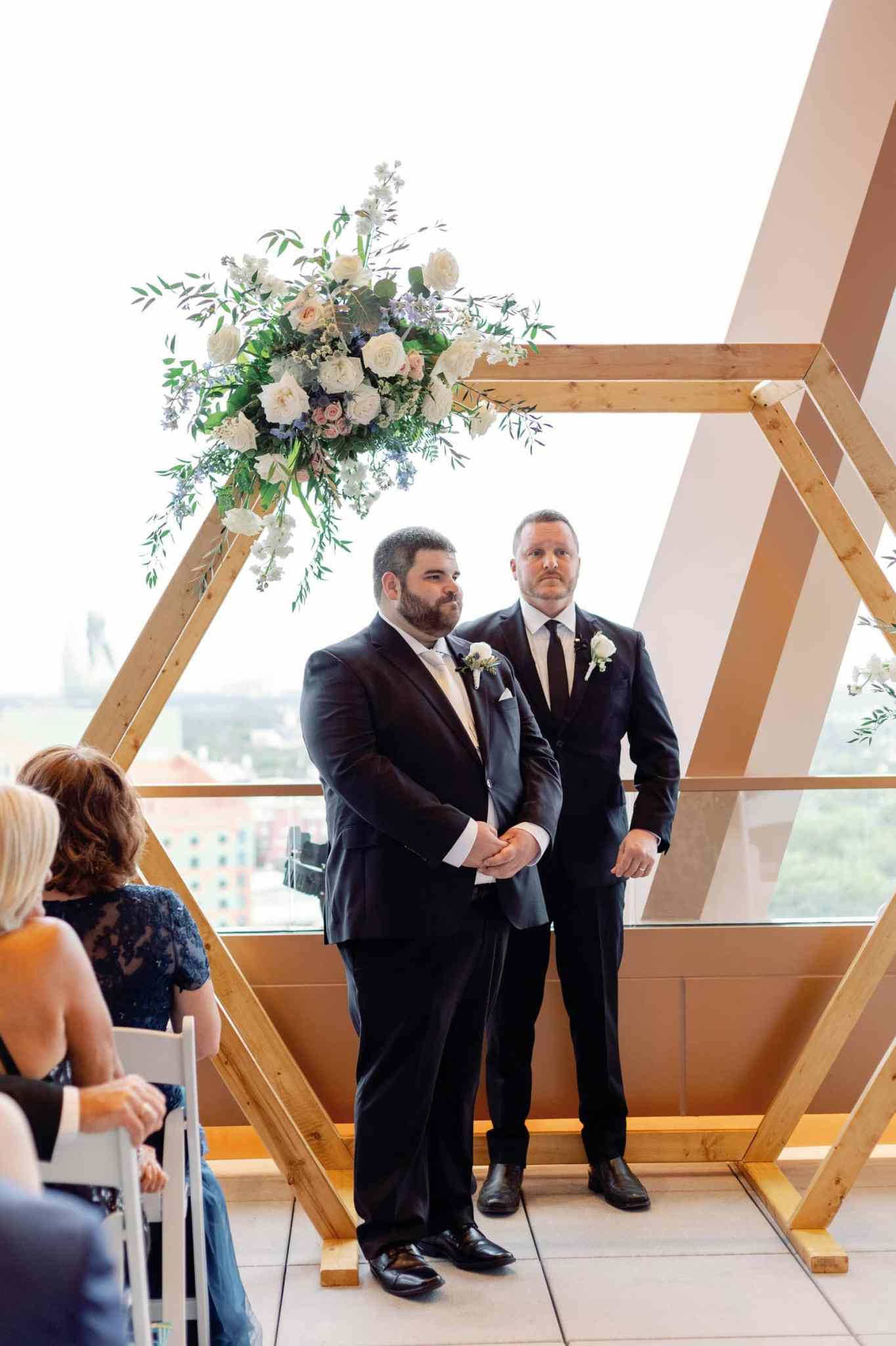 Maggie and Conner’s Balcony Wedding at the WDW Swan Reserve - Just Marry!