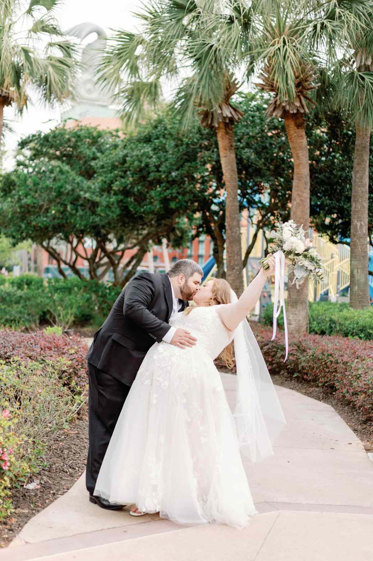Maggie and Conner’s Balcony Wedding at the WDW Swan Reserve - Just Marry!