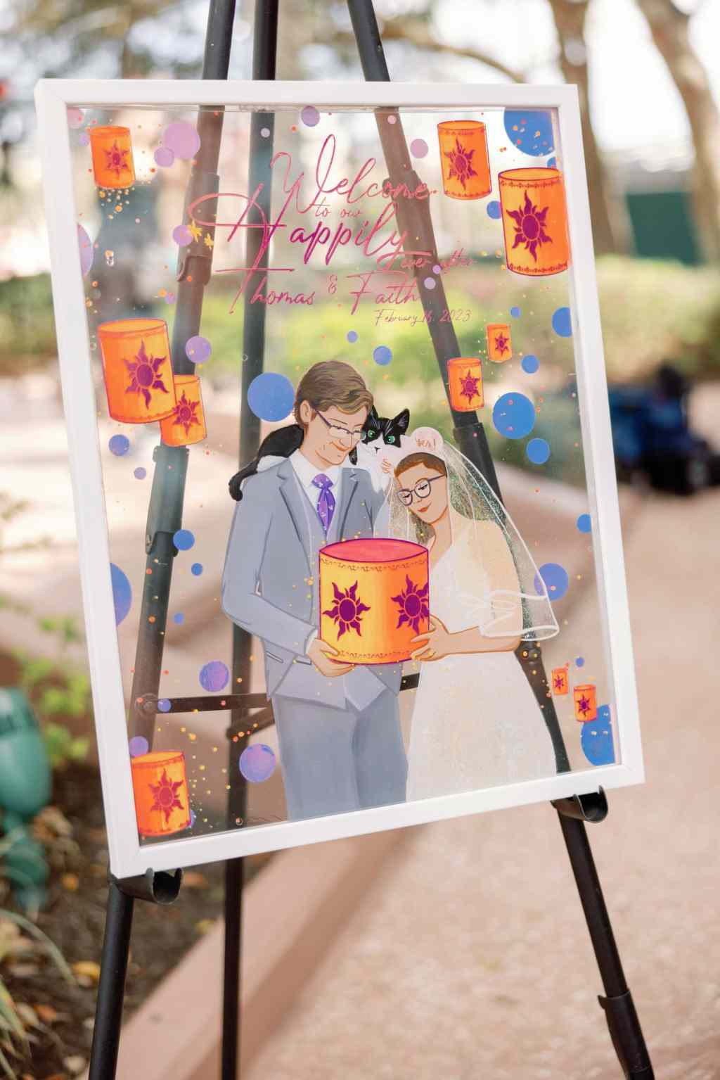 Faith and Thomas’s Tangled Wedding Theme at the WDW Swan Resort - Just ...