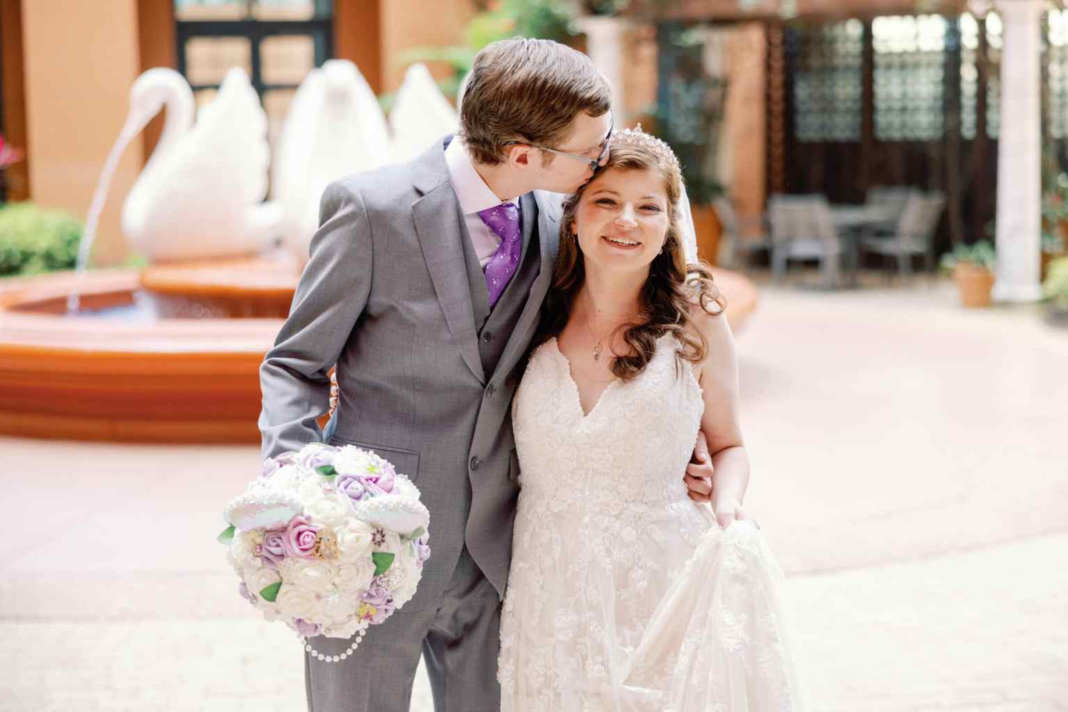 Faith and Thomas’s Tangled Wedding Theme at the WDW Swan Resort - Just ...