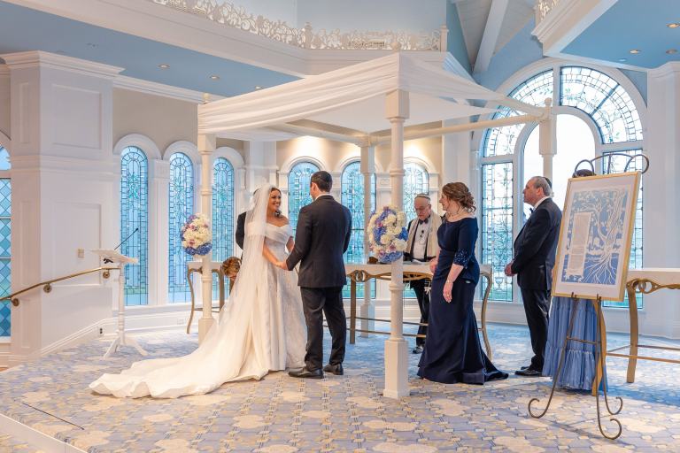 Frozen Wedding | Allison and Scott at Disney’s Wedding Pavilion - Just ...