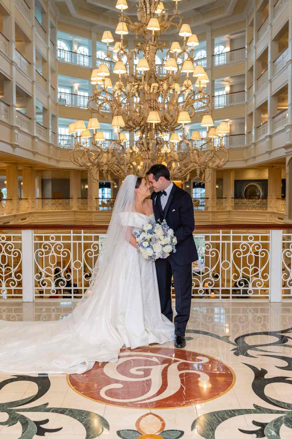 Frozen Wedding | Allison and Scott at Disney’s Wedding Pavilion - Just ...