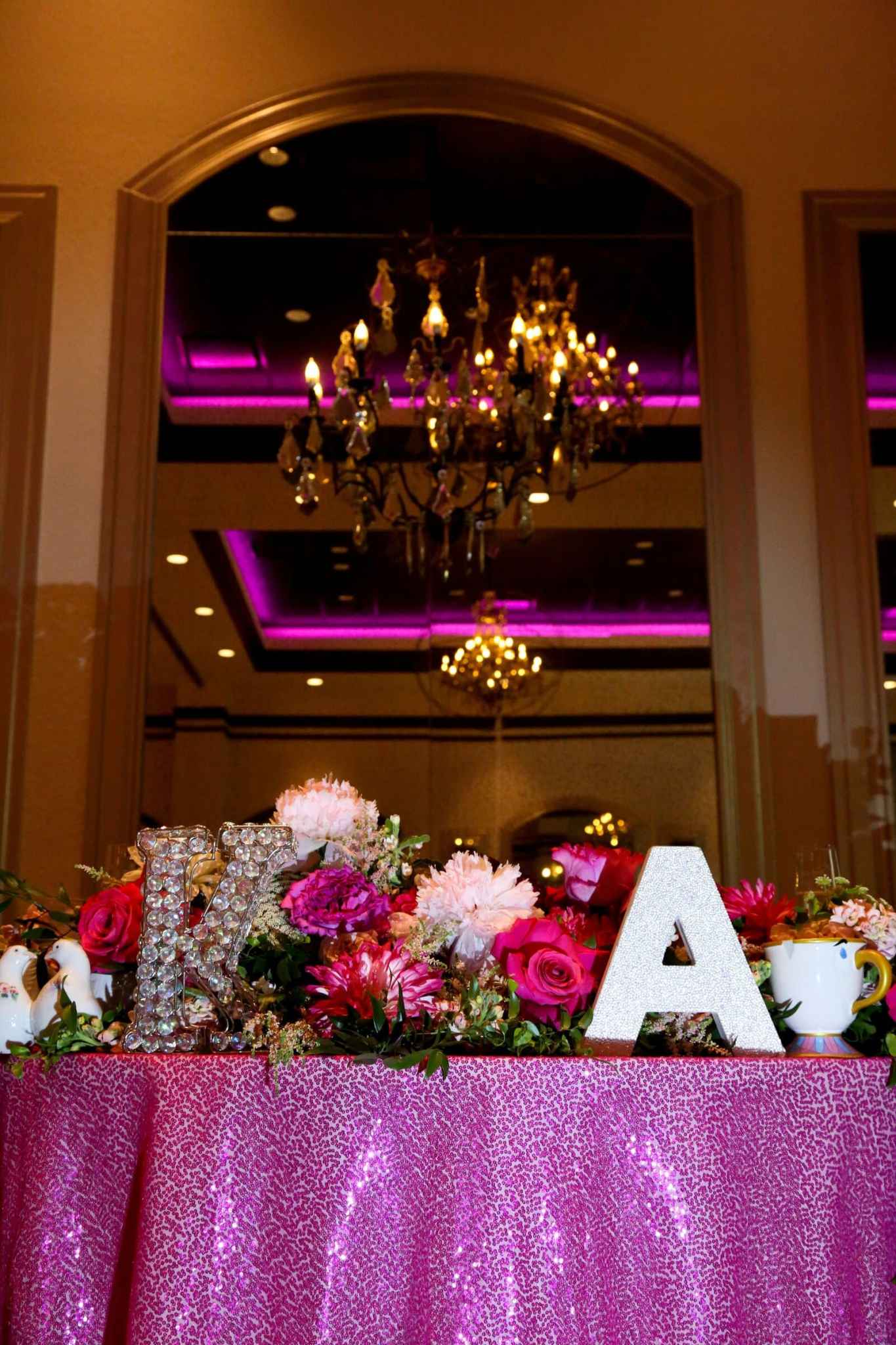 Beauty and the Beast Décor | Kirsten and Antonio’s Wyndham Wedding ...