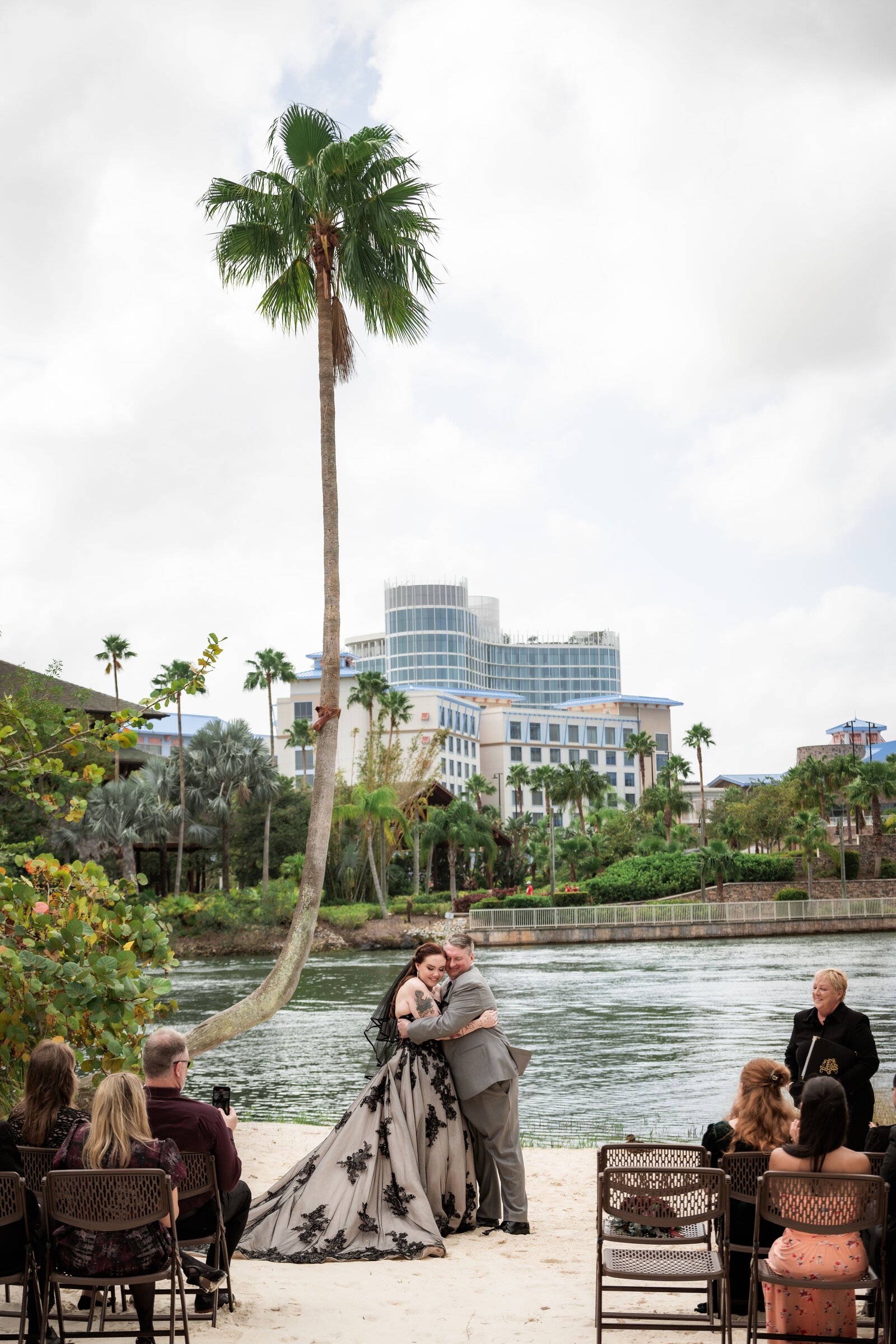 Gothic Style Wedding Dress | Kinsey and Matthew at the Loews Royal ...